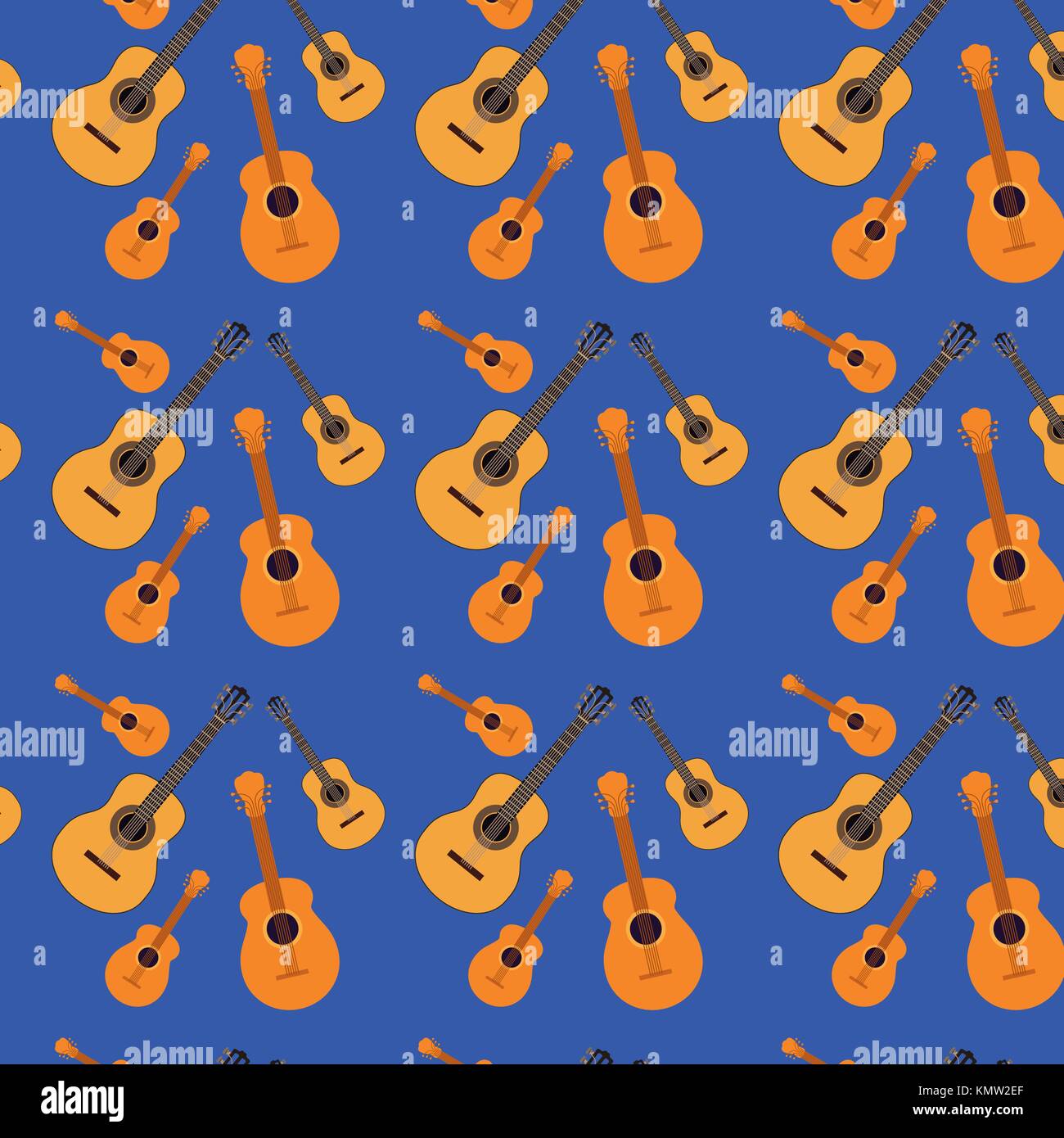 guitars pattern in dark blue background Stock Vector Image & Art - Alamy