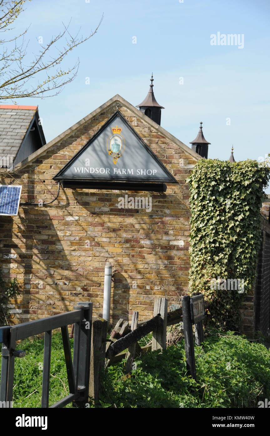 A general view of atmosphere of Windsor Farm Shop near Windsor Castle ...