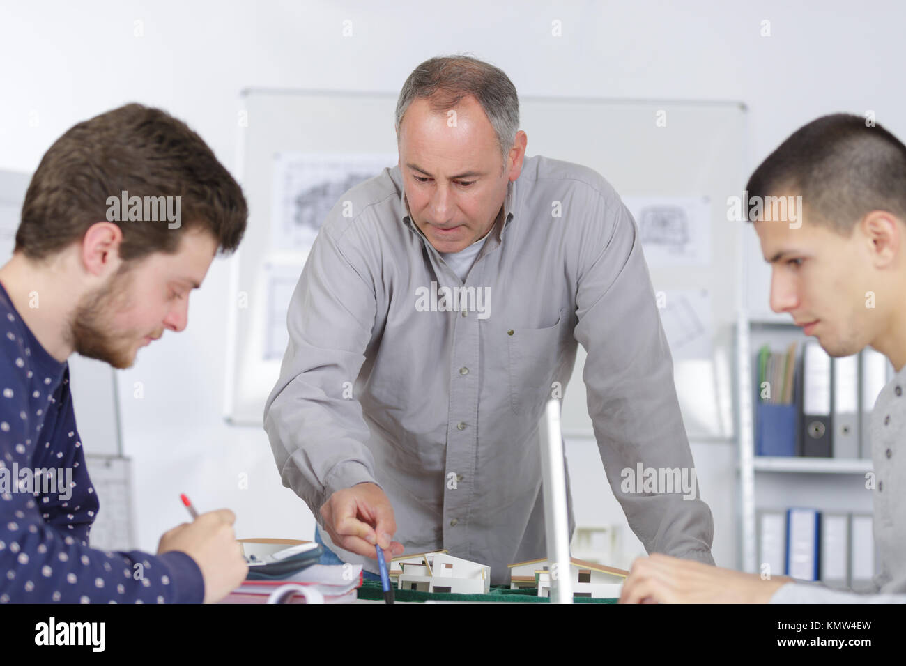 Team three young architects hi-res stock photography and images - Alamy