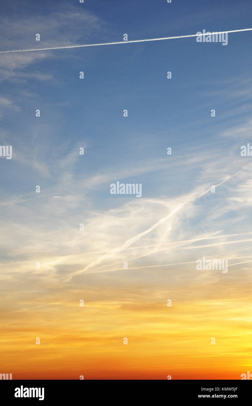 Light and Colored Sunset in Toulouse Stock Photo - Alamy