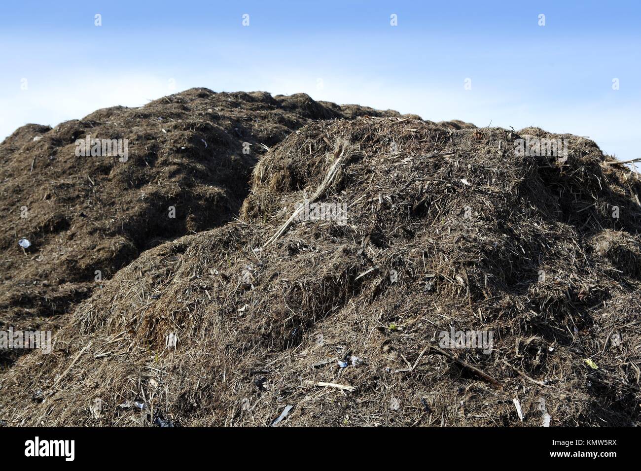 Compost big mountain outdoor ecological recycle industry environment ...