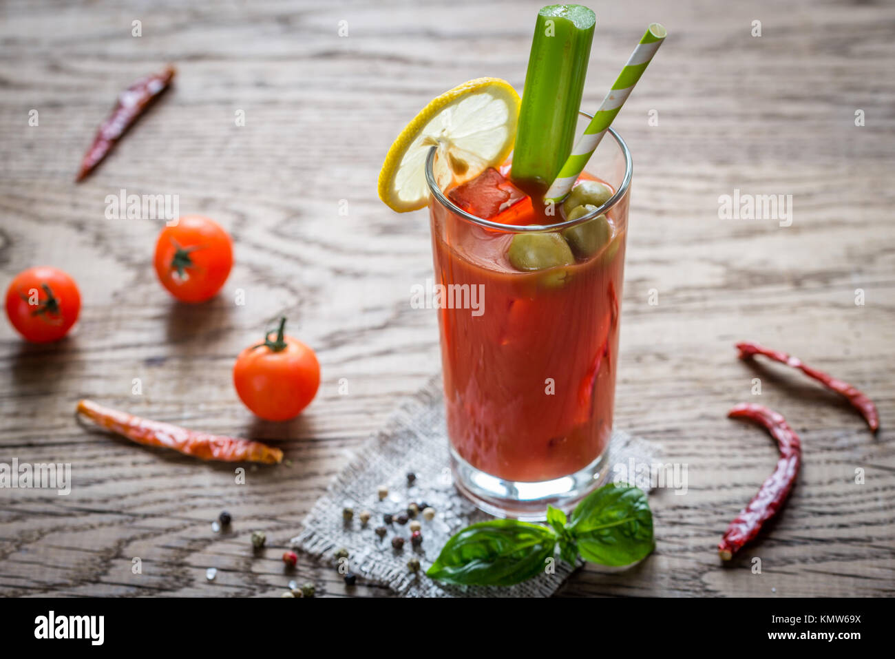 Bloody Mary cocktail Stock Photo - Alamy