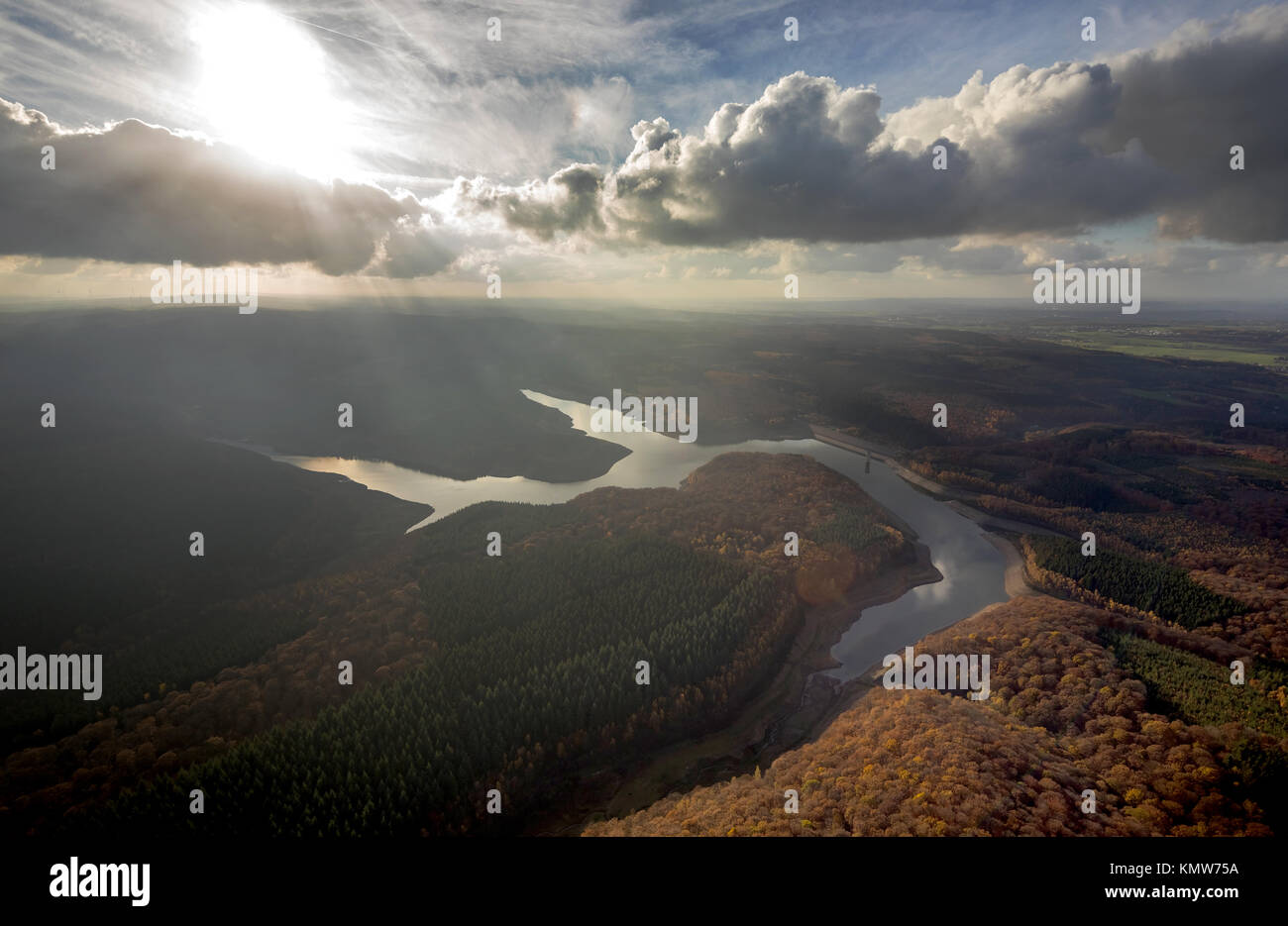 Wehebach dam is located between Hürtgenwald in the district of Düren ...