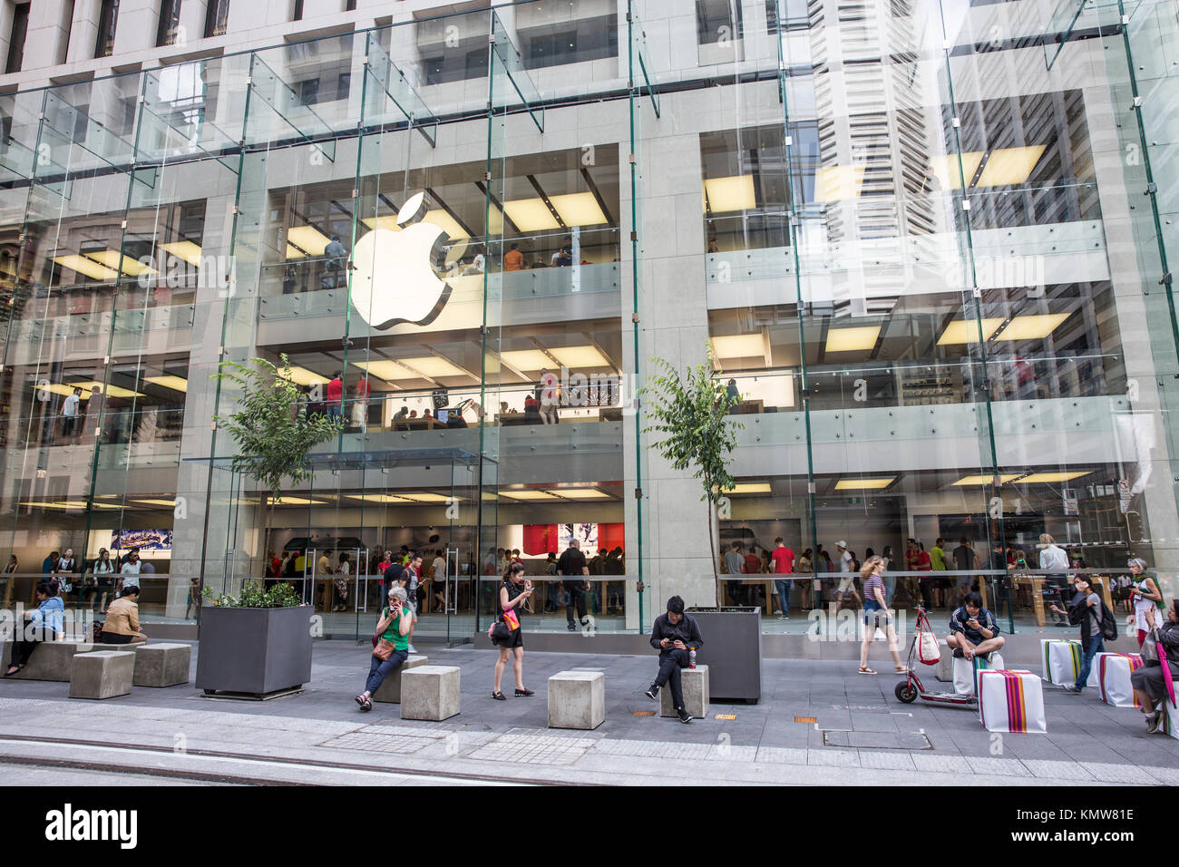 Apple flagship store in George street,Sydney city centre,Australia ...