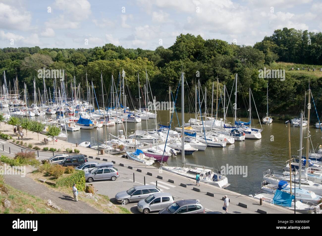 Marina of La Roche Bernard village, Morbihan, Bretagne – Brittany ...
