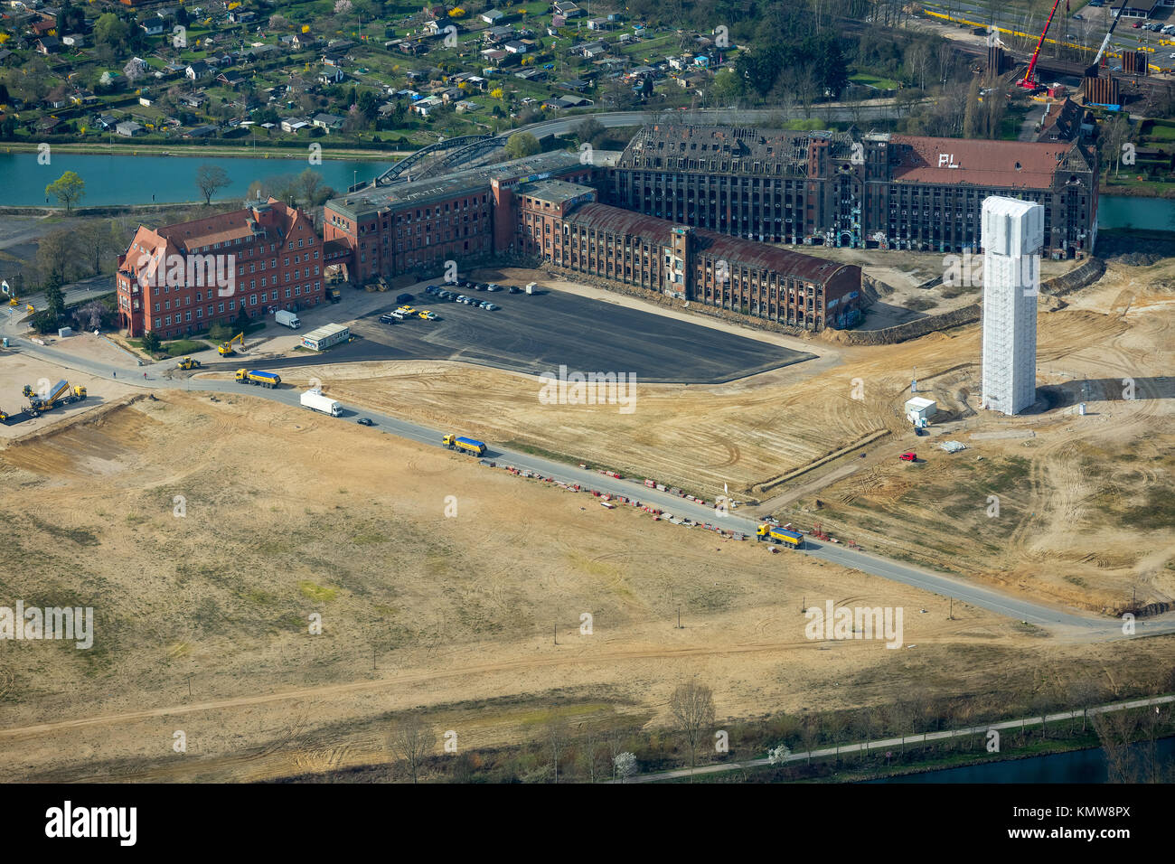 former Conti grounds with Conti Tower, Stockardtweg, Hanover, state ...