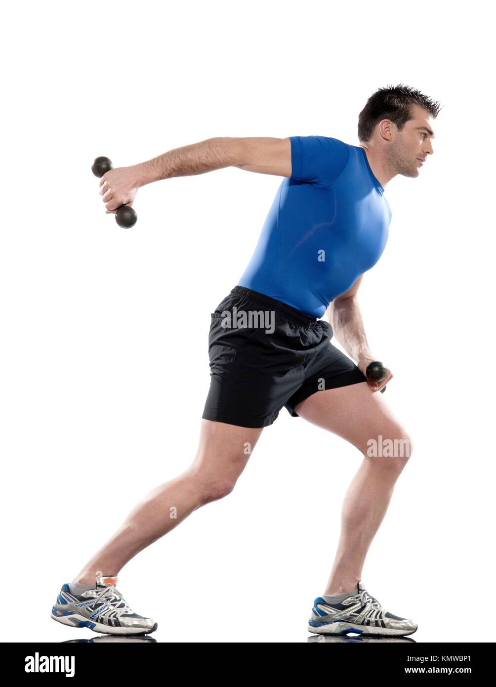 Muscle man standing straight Cut Out Stock Images & Pictures - Alamy