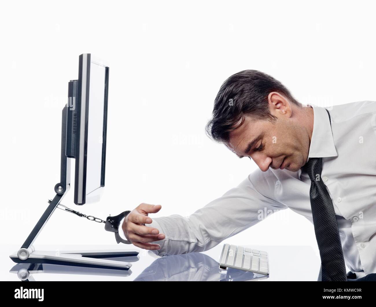 Man slave laptop hi-res stock photography and images - Alamy