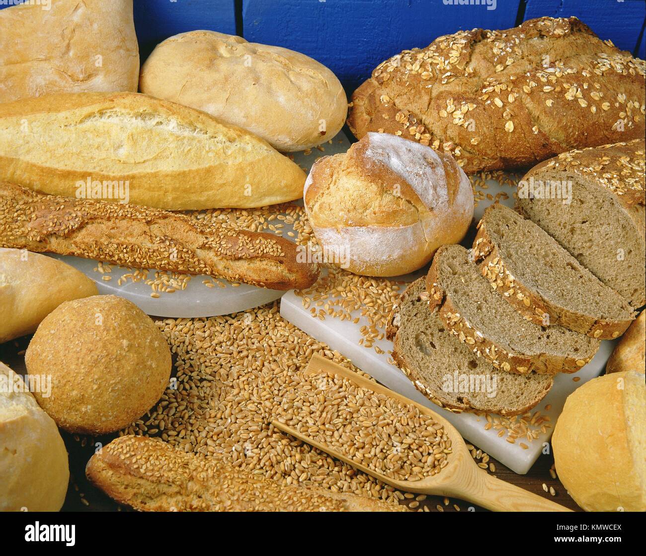 High fibre food bread vegetables hi-res stock photography and images ...