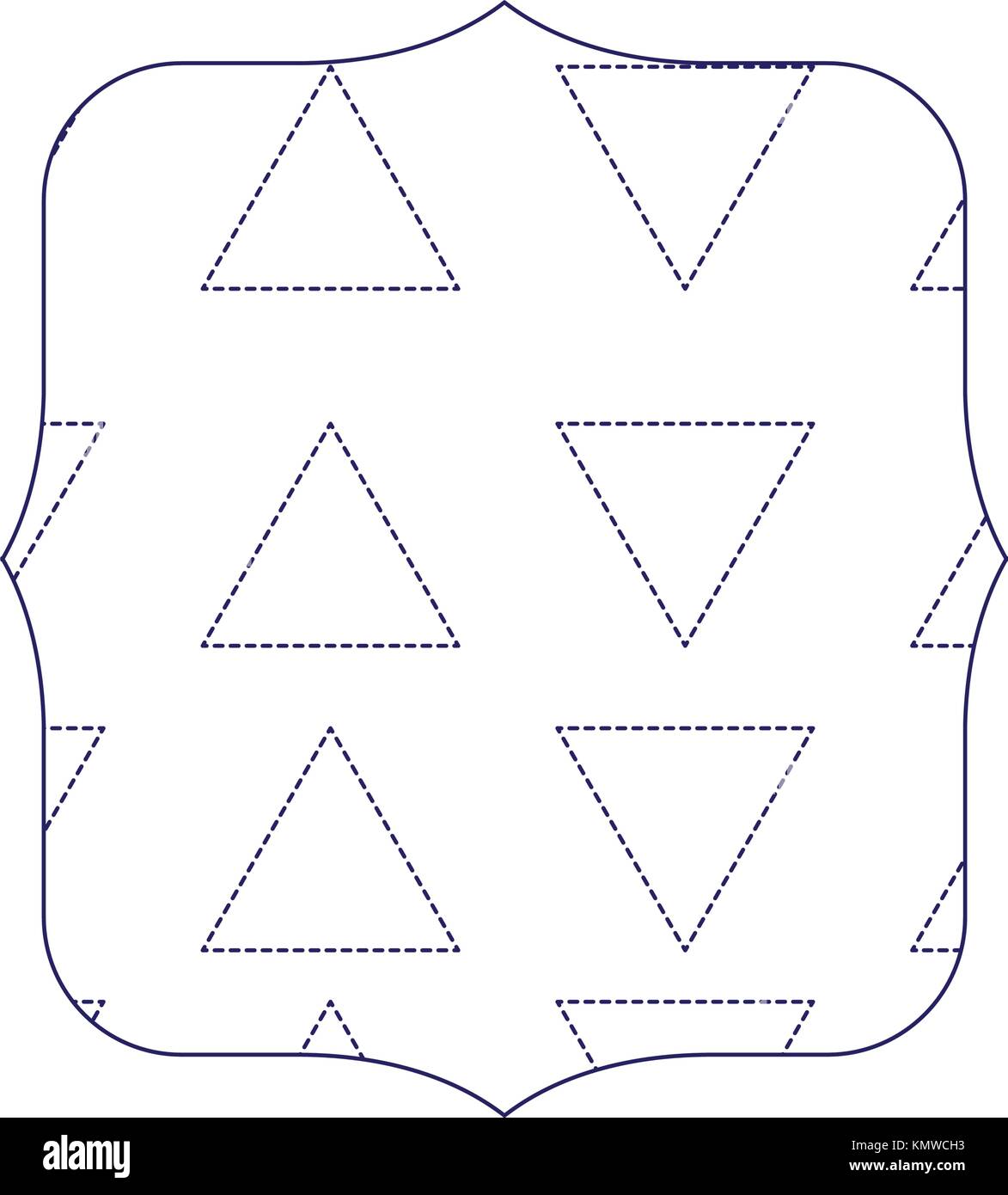 dotted shape quadrate with graphic geometric style background Stock ...