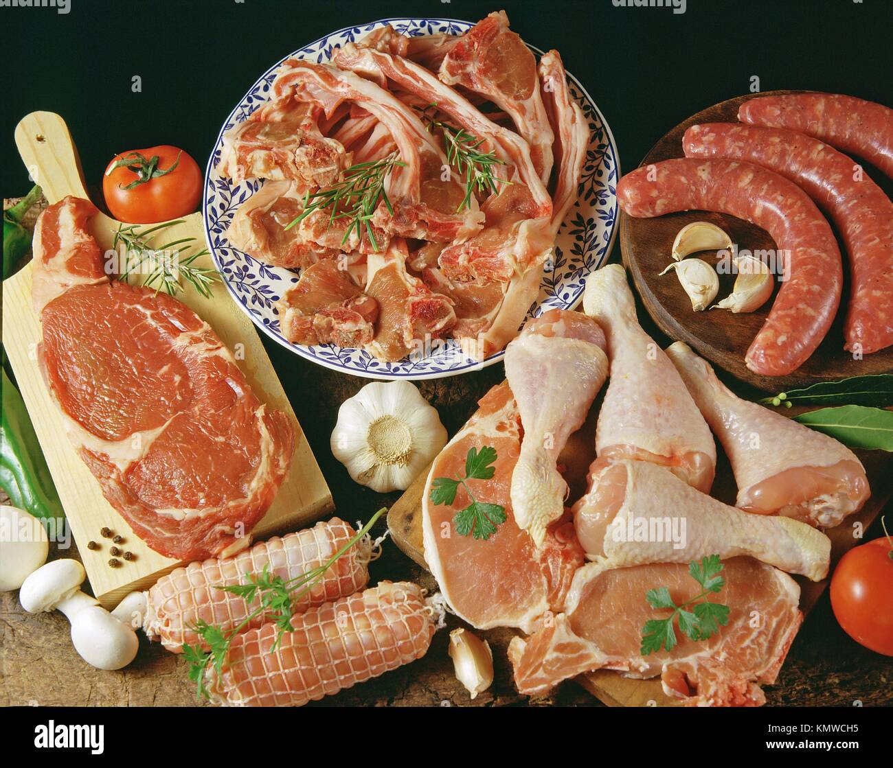 Assorted raw beef no pork no veal hi-res stock photography and images ...