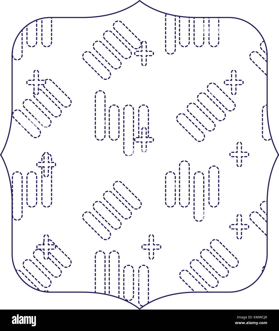 dotted shape quadrate with graphic abstract style background Stock ...