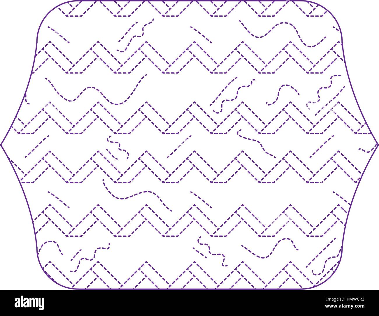 dotty shape quadrate with graphic abstract memphis background Stock ...