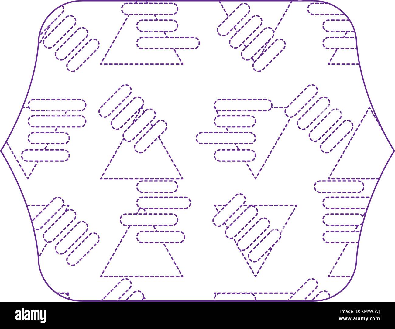 dotty shape quadrate with abstract graphic design background Stock ...