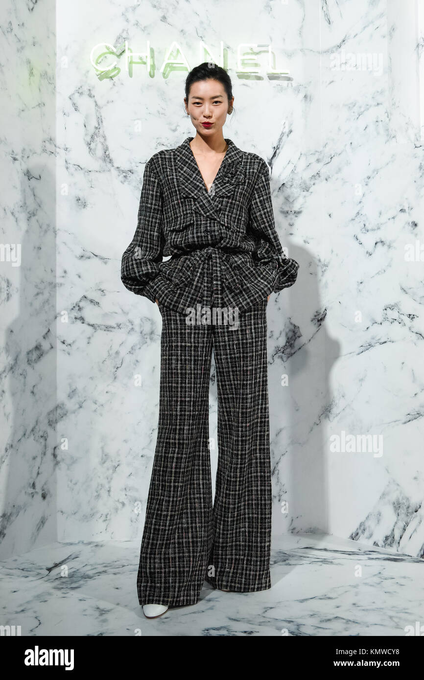 Chinese model Liu Wen arrives for the Chanel Resort 2018 Collection ...