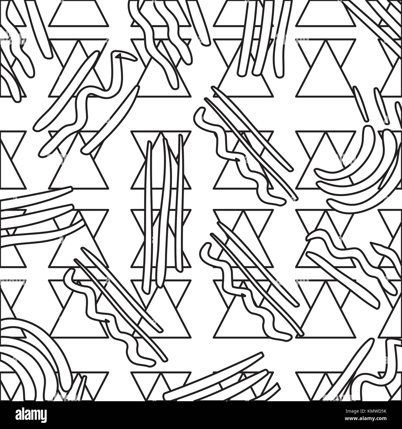 line abstract triangle memphis style background Stock Vector Image ...