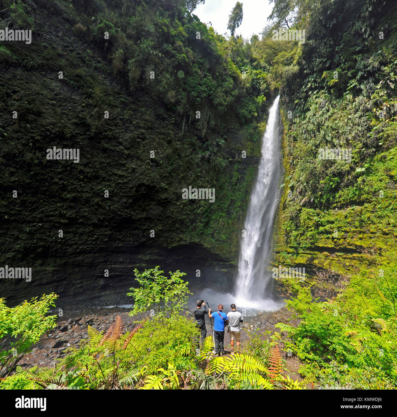 waterfall and people Stock Photo - Alamy
