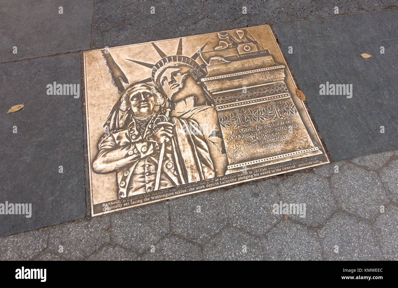 Statue liberty plaque hi-res stock photography and images - Alamy