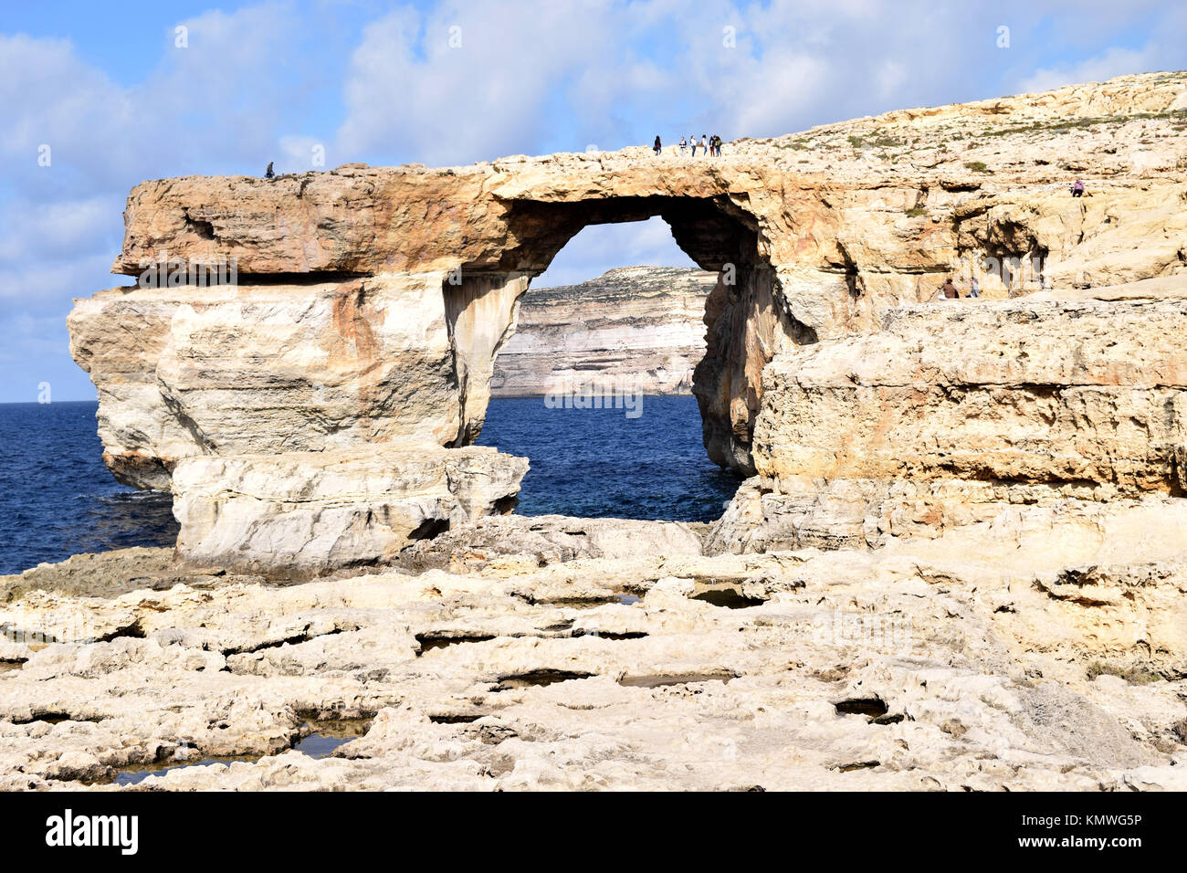 Azur Window on Owejra Gozo Stock Photo - Alamy