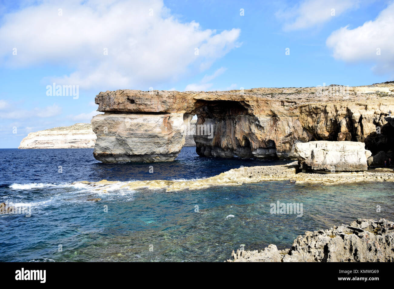 Azur Window on Owejra Gozo Stock Photo - Alamy