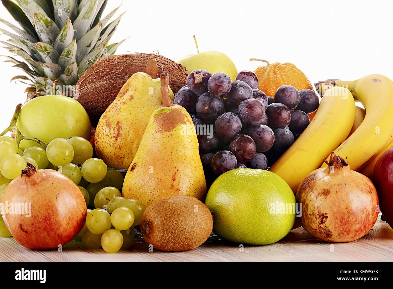 Composition with fruits Stock Photo - Alamy