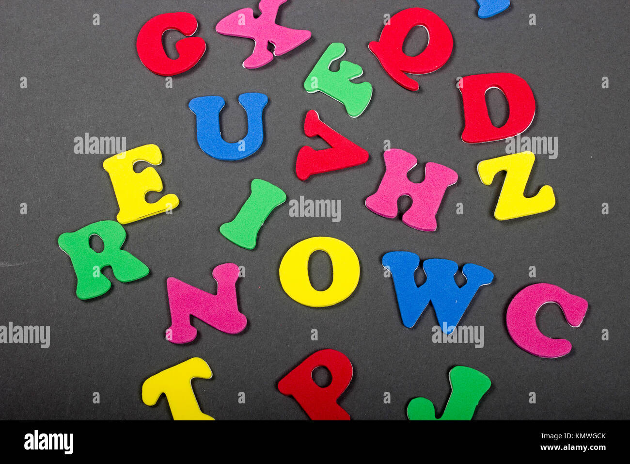 abstract background of colorful red, blue, green, yellow, and pink ...