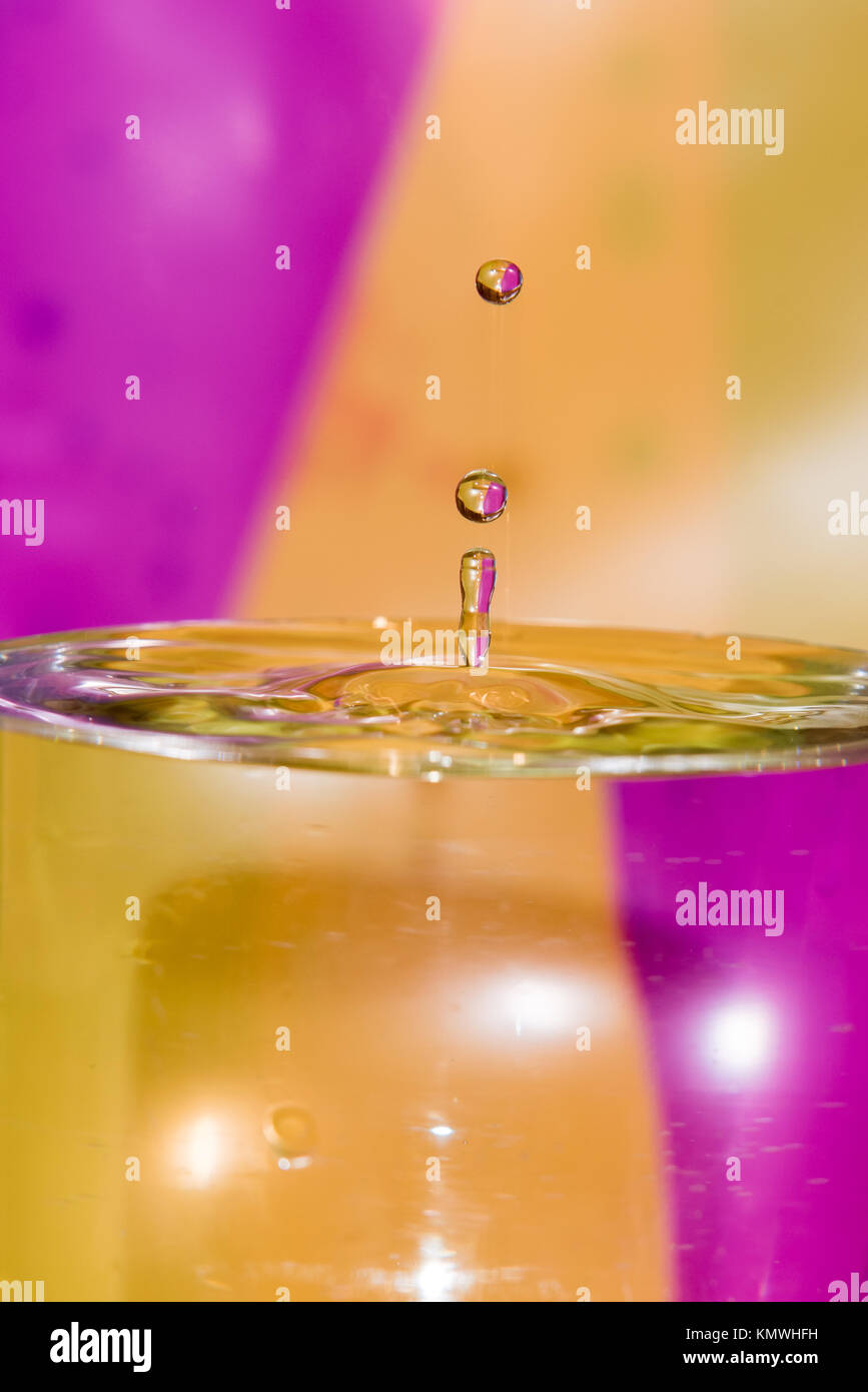 Colorful Water Droplet Splash Stock Photo - Alamy