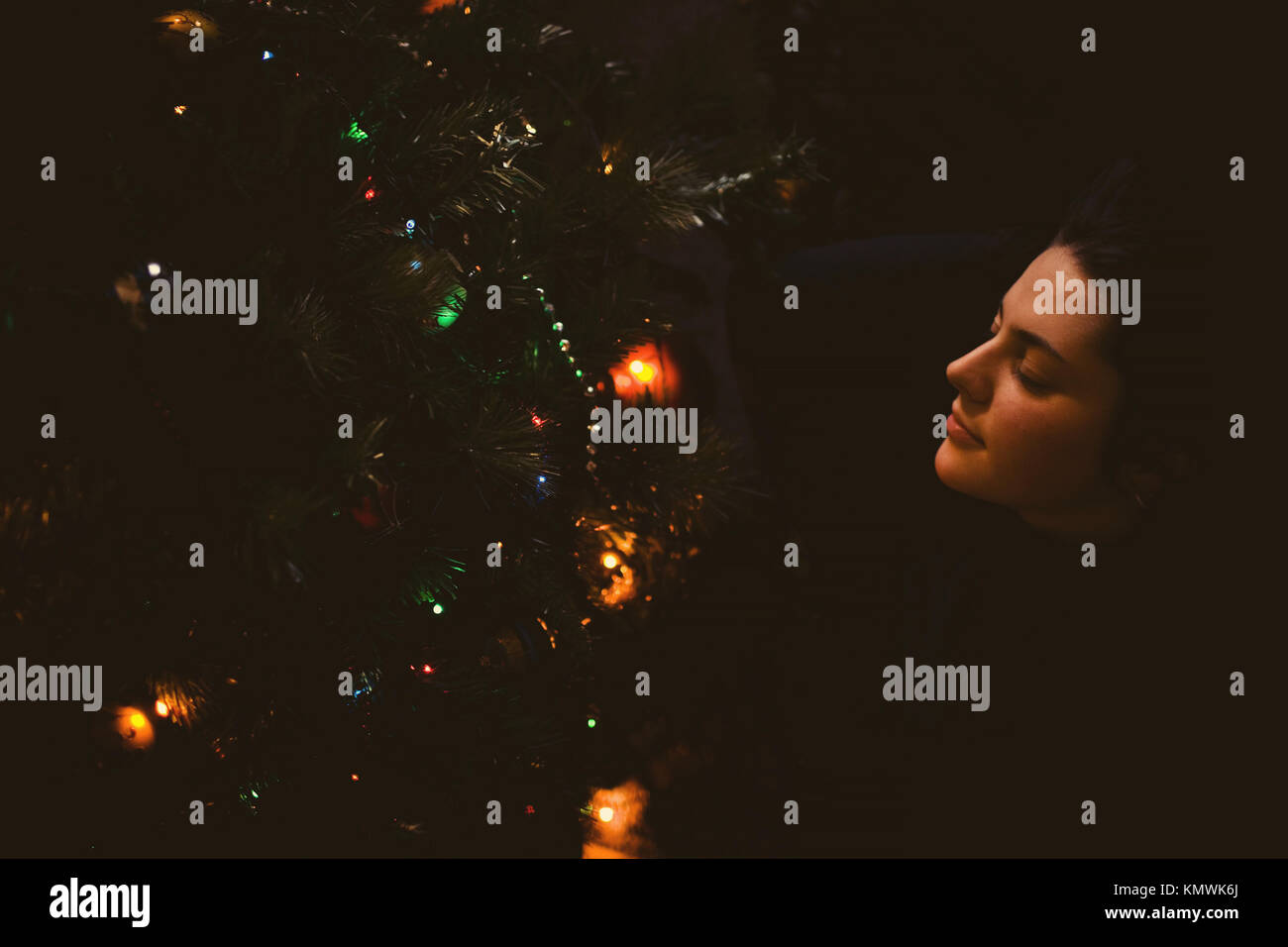 Woman Sleeping Under Tree High Resolution Stock Photography and Images ...