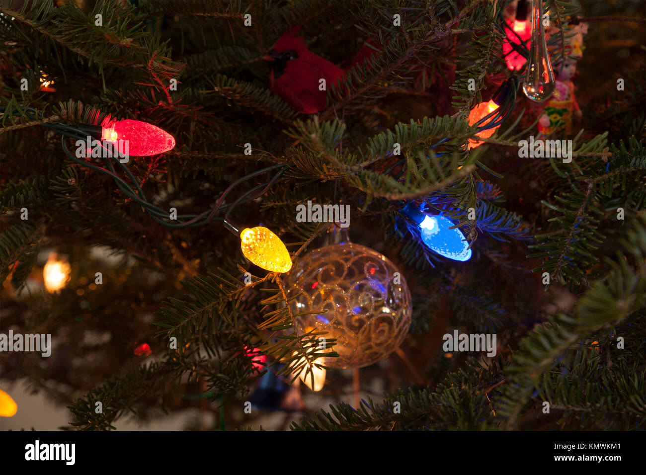 Lights inside a christmas tree hi-res stock photography and images - Alamy