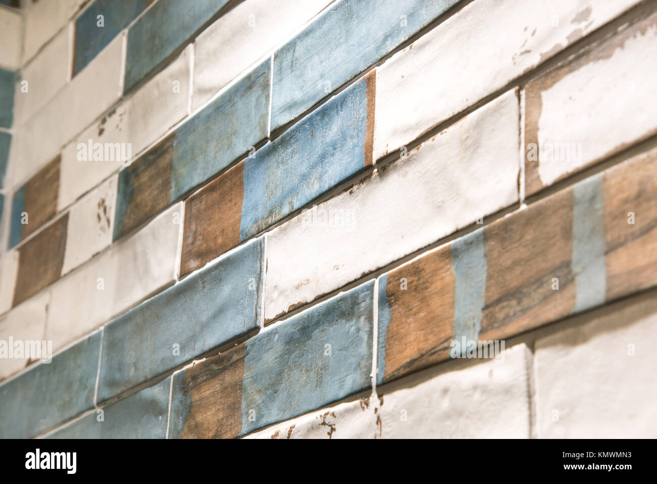 Rustic Brick Tiles Background Stock Photo - Alamy