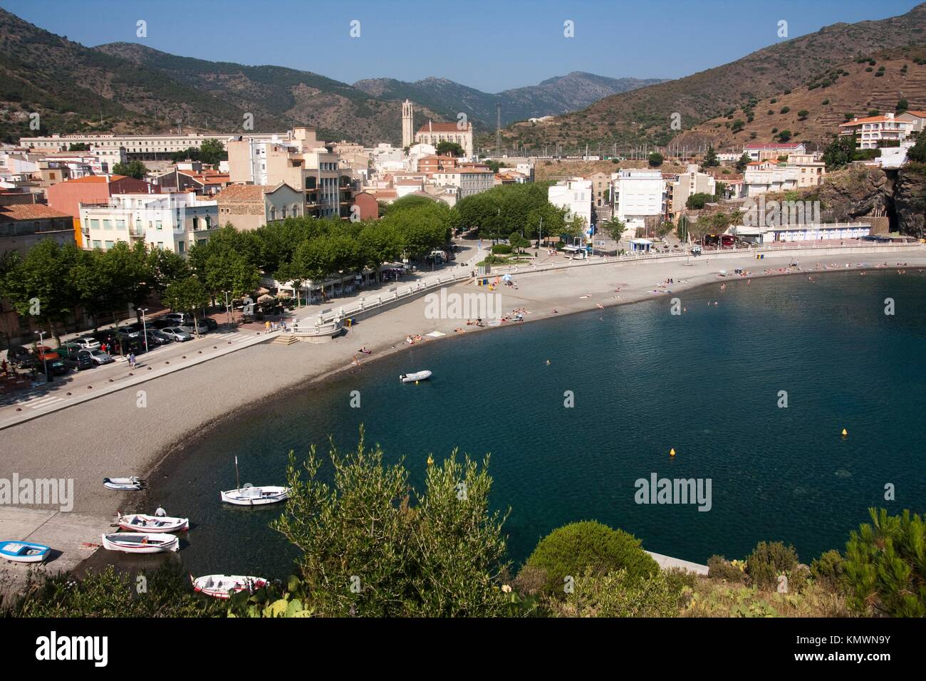 Portbou Spain, Catalonia, Girona province, Alt Empordà, Portbou Stock ...