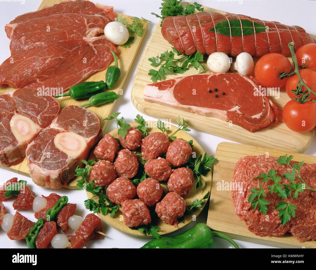 Meat still life Stock Photo - Alamy