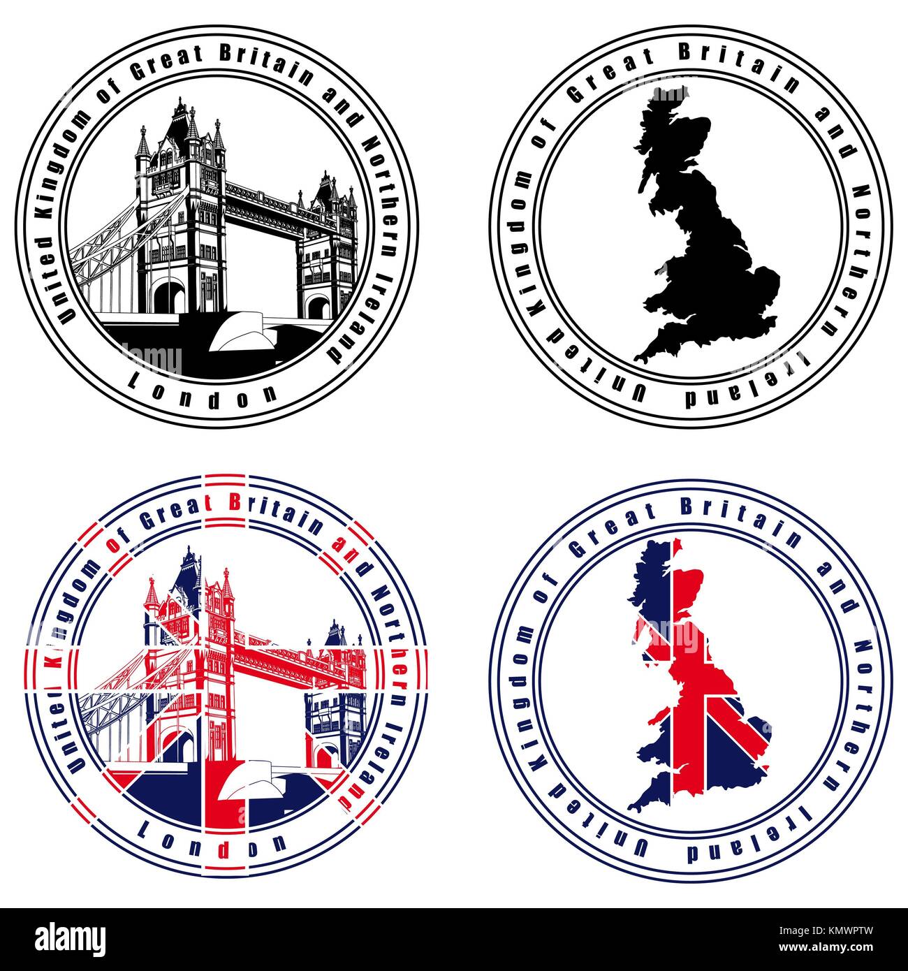 English round post office stamp hi-res stock photography and images - Alamy