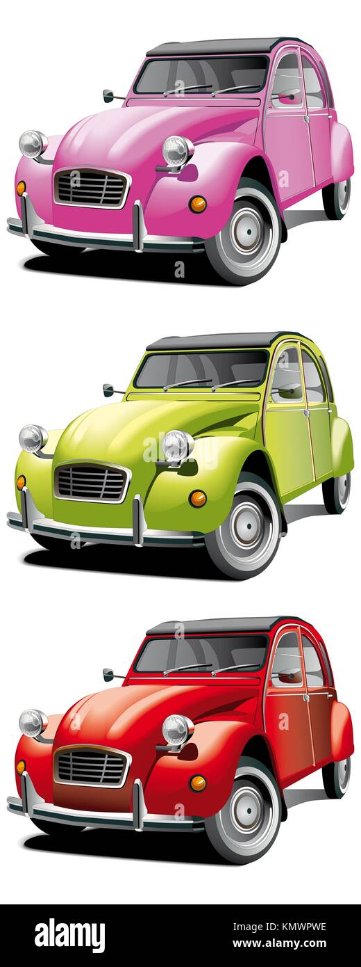 Little white car hi-res stock photography and images - Alamy