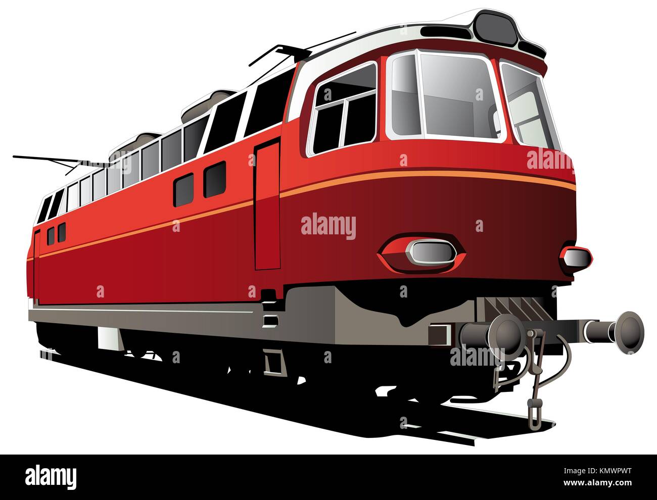 Black and white train Cut Out Stock Images & Pictures - Alamy