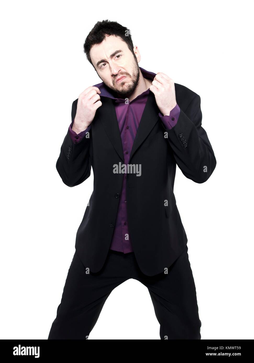 strange man attitude man on isolated white background arrogant Stock ...