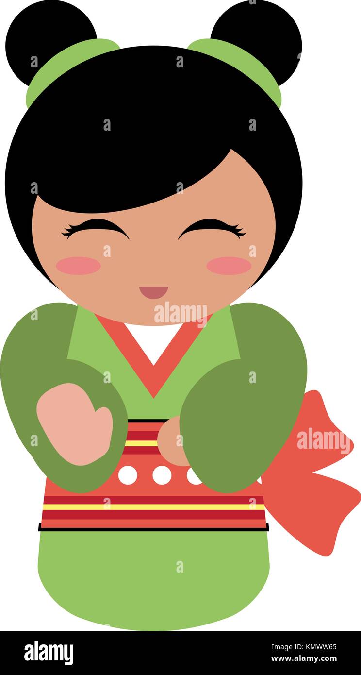 Geisha cartoon avatar Stock Vector Image & Art - Alamy
