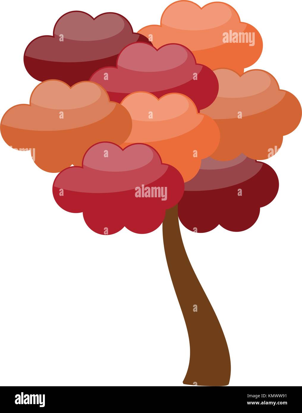 Autumn tree symbol Stock Vector Image & Art - Alamy