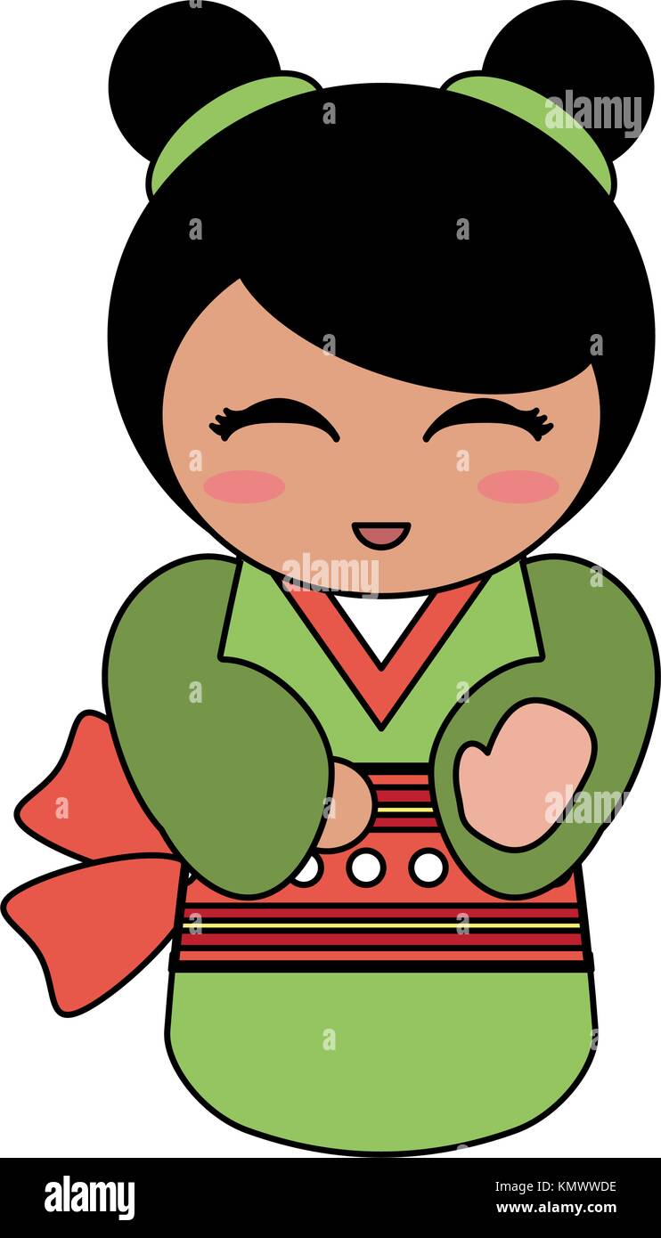 Geisha cartoon avatar Stock Vector Image & Art - Alamy