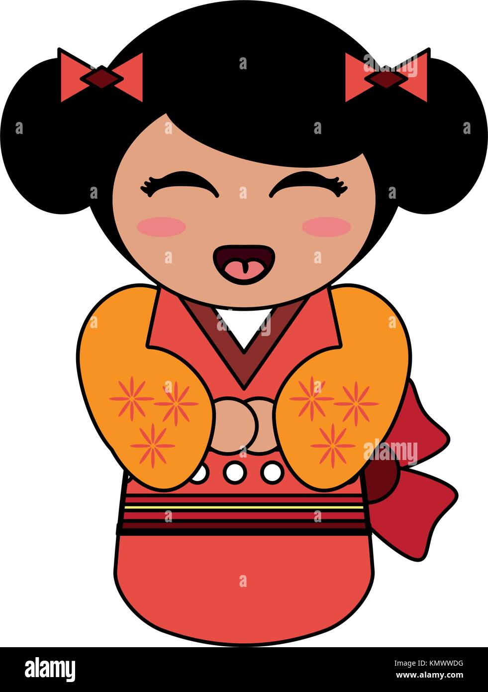 Geisha cartoon avatar Stock Vector Image & Art - Alamy