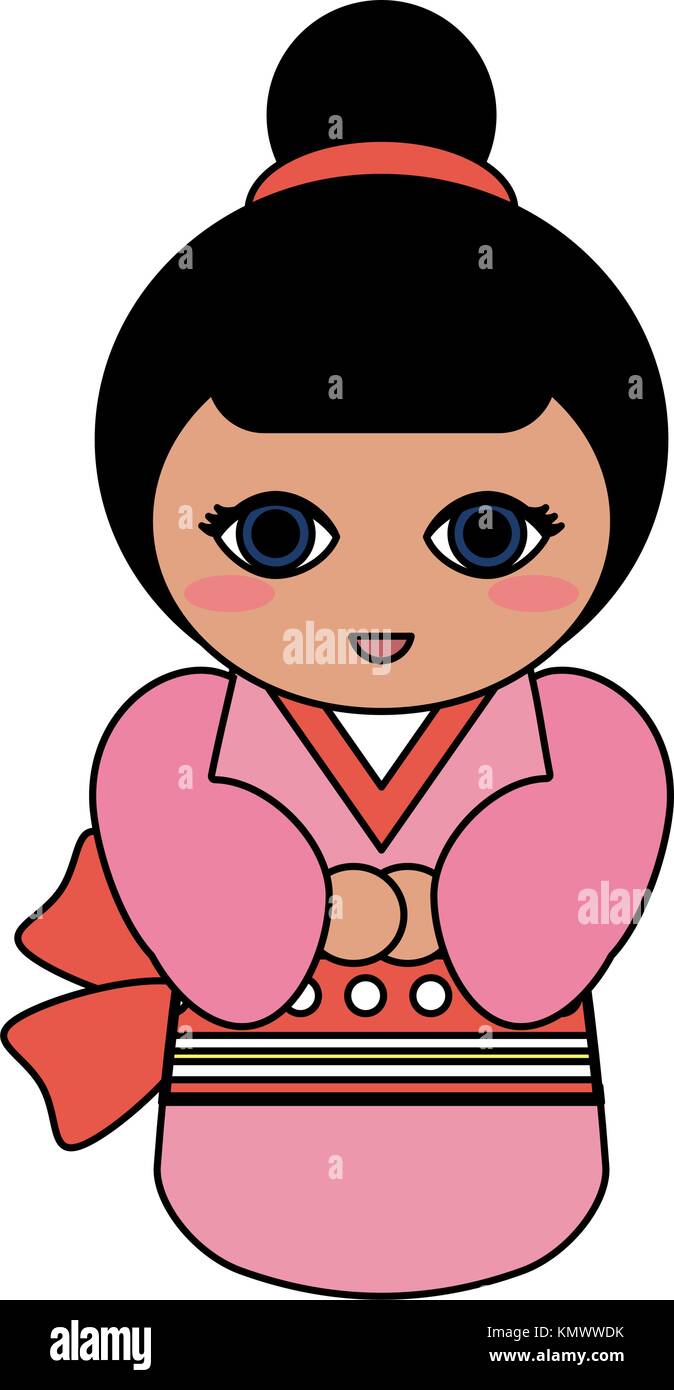 Geisha cartoon avatar Stock Vector Image & Art - Alamy