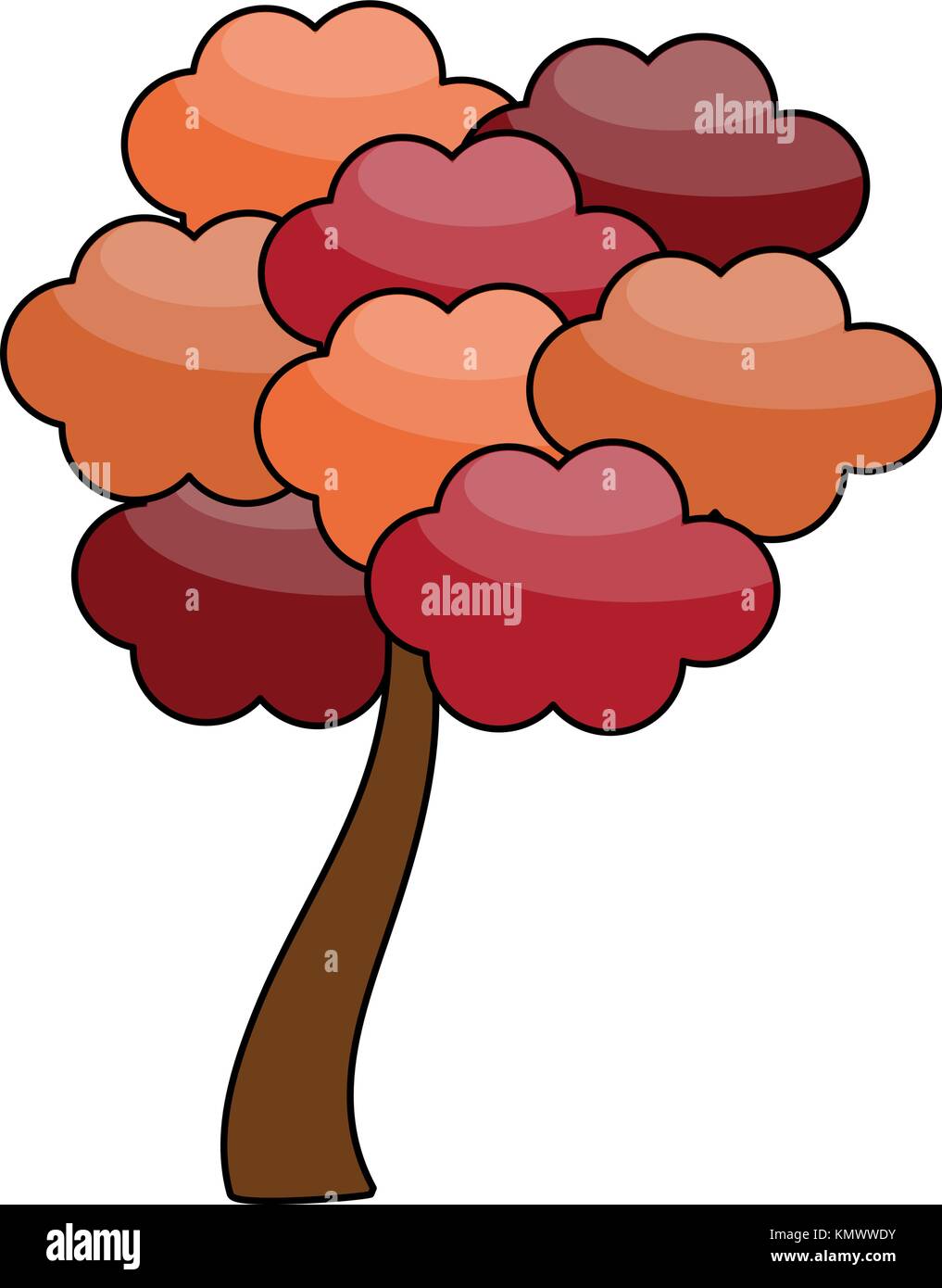 Autumn tree symbol Stock Vector Image & Art - Alamy