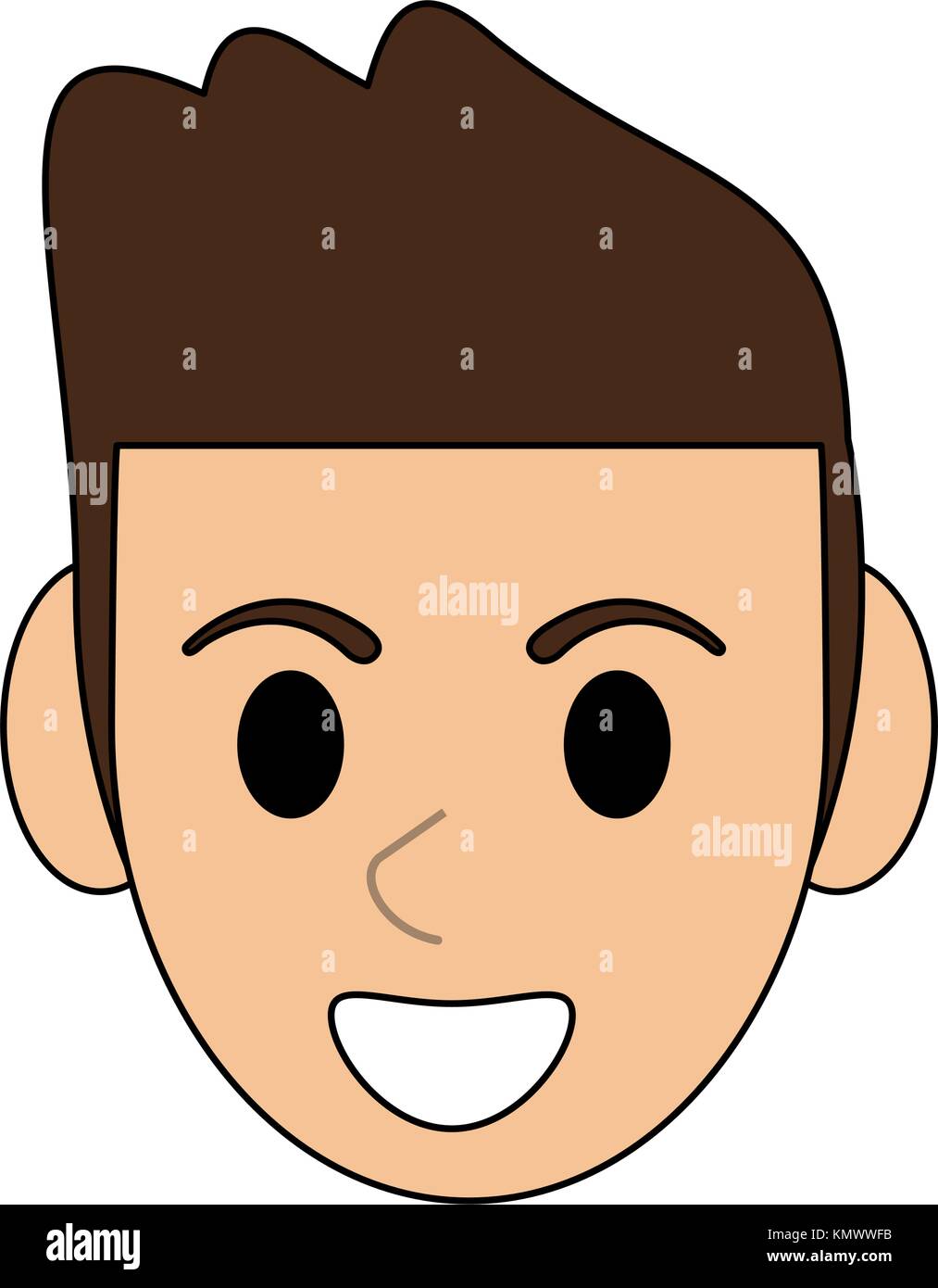 Young man face Stock Vector Image & Art - Alamy