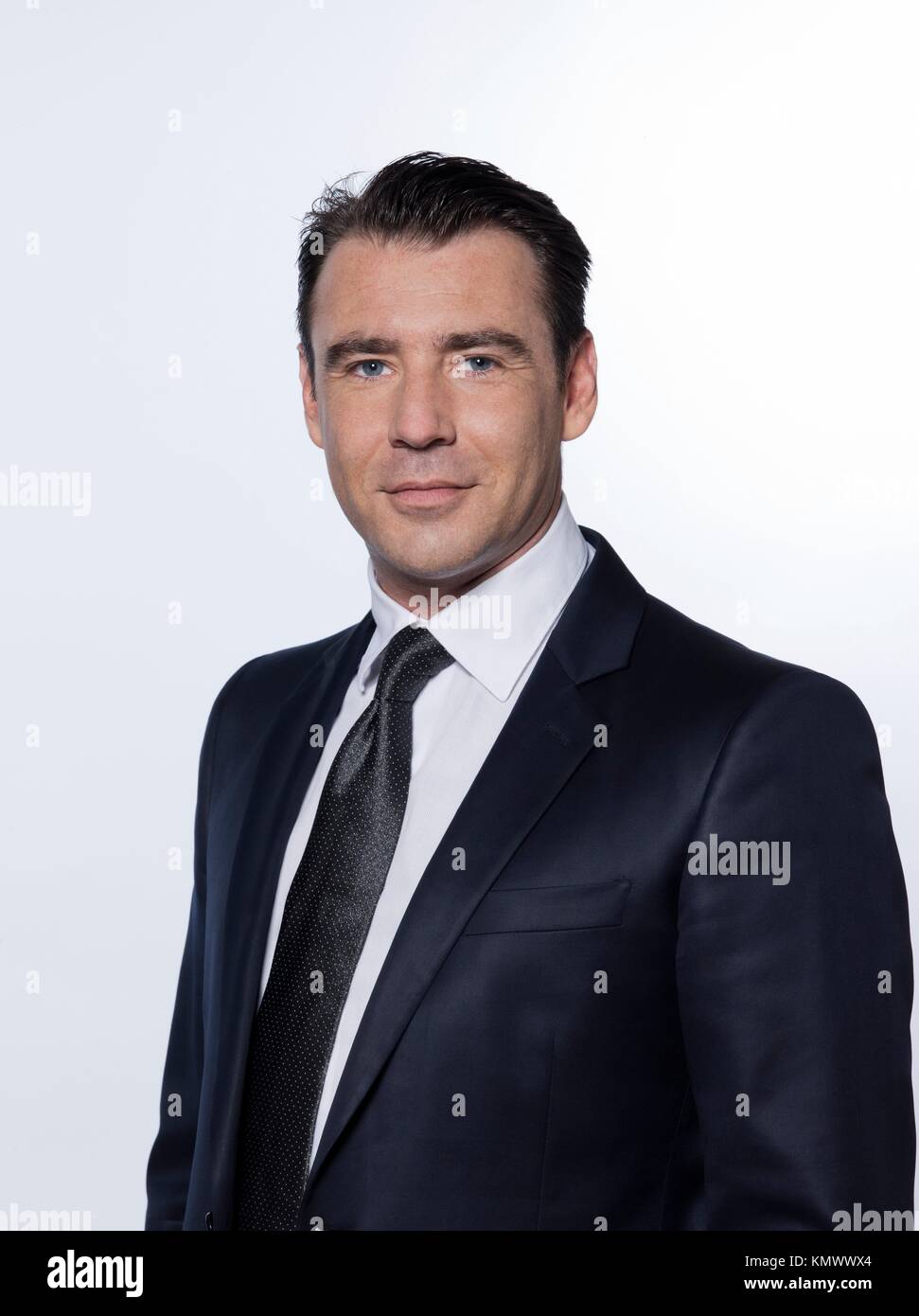 handsome caucasian man smiling cheerful portrait isolated studio on ...