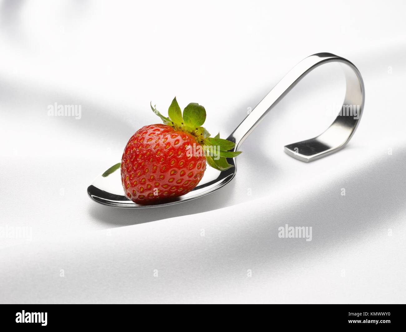 strawberry tasting spoon Stock Photo - Alamy