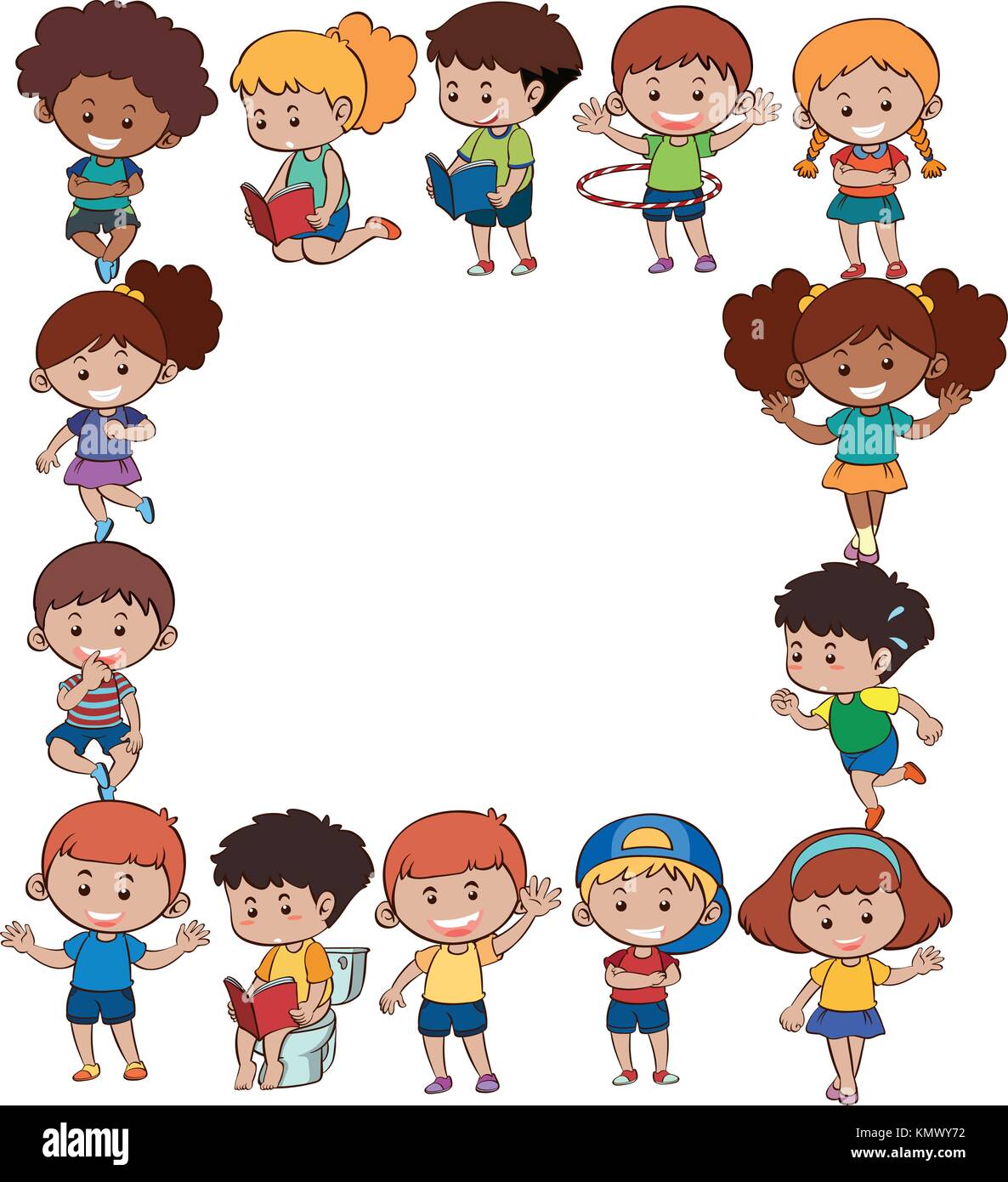 Children Border Vector