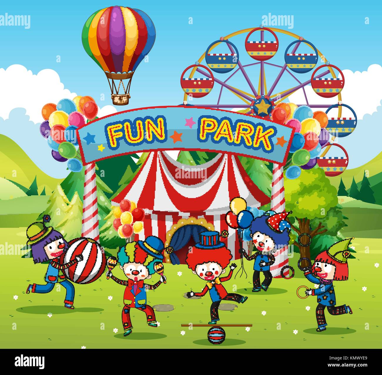 Happy clowns hi-res stock photography and images - Alamy