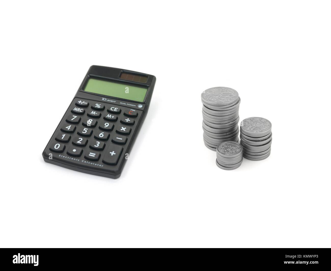 Silver calculator Cut Out Stock Images & Pictures - Alamy