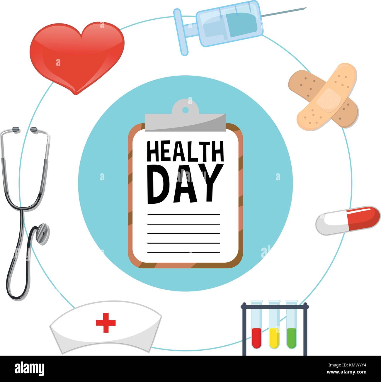 Poster design for health day illustration Stock Vector Image & Art - Alamy