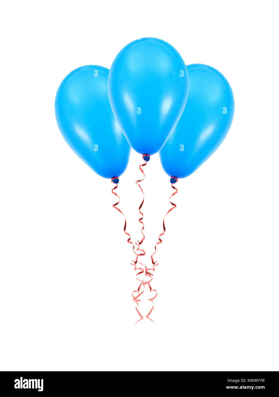 Balloons isolated against a white background Stock Photo - Alamy